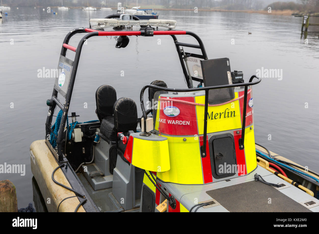 The Lake Windermere Warden Patrol Boat Stock Photo - Alamy