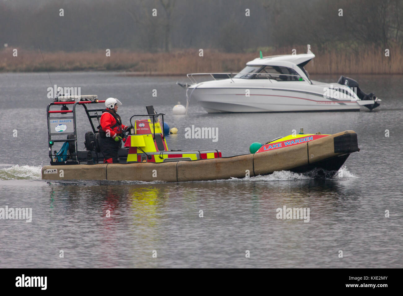 The Lake Windermere Warden Patrol Boat Stock Photo - Alamy
