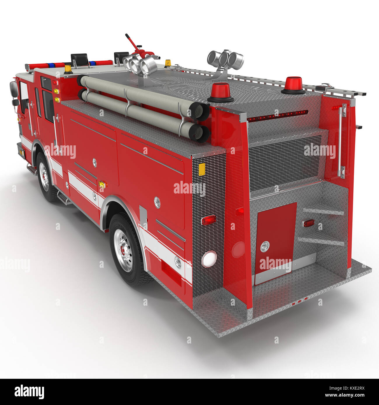 Firetruck rear hi-res stock photography and images - Alamy