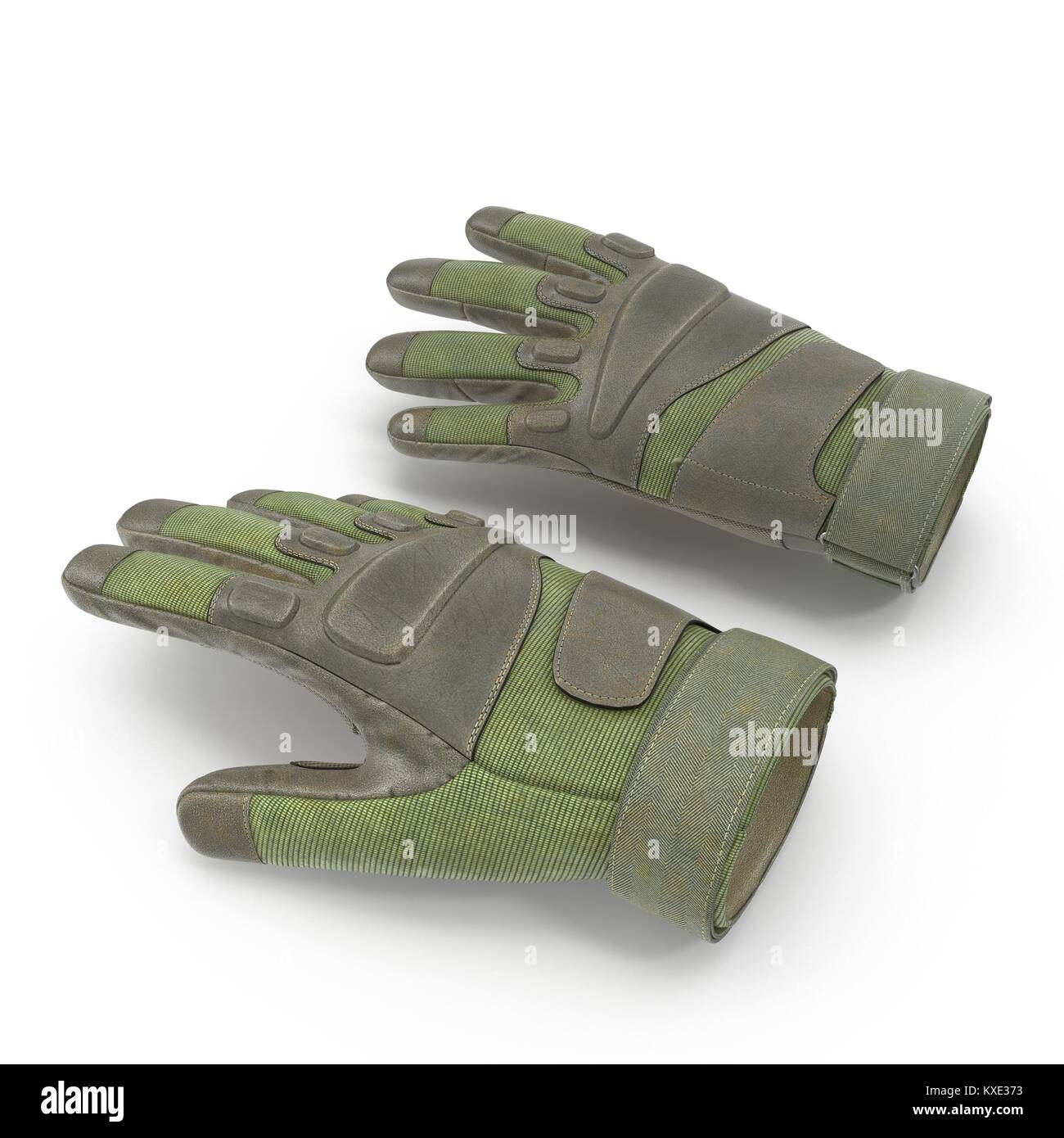 Tactical military gloves, detail of part of Us soldier uniform ...