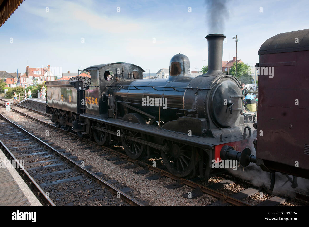 LNER J15 class 0-6-0 steam locomotive No.7564 at the North Norfolk ...