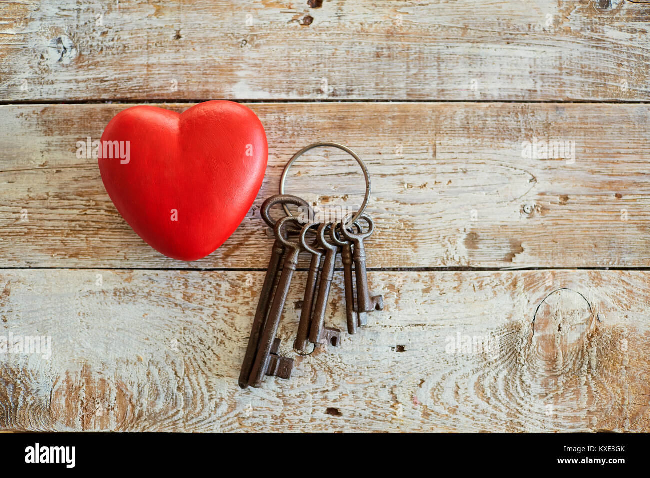 Keys to your heart hi-res stock photography and images - Alamy