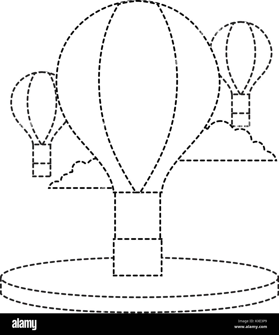 Dotted clouds Black and White Stock Photos & Images - Alamy