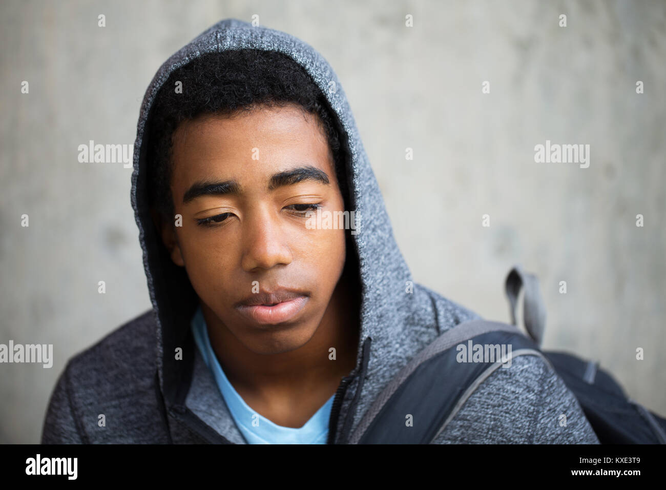 African American young teen at school Stock Photo - Alamy