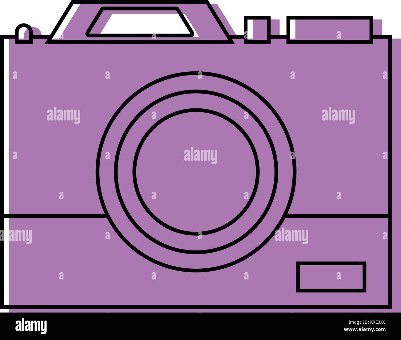 color digital camera technology equipment design Stock Vector Image ...