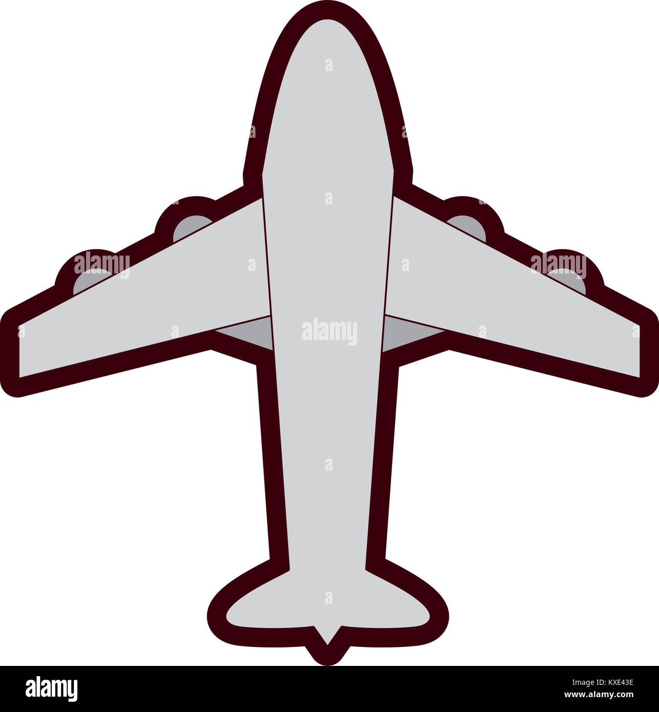 Aeroplane skyline sky flying Stock Vector Images - Alamy