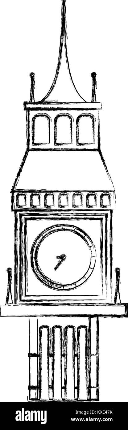 Big ben figure Stock Vector Images - Alamy