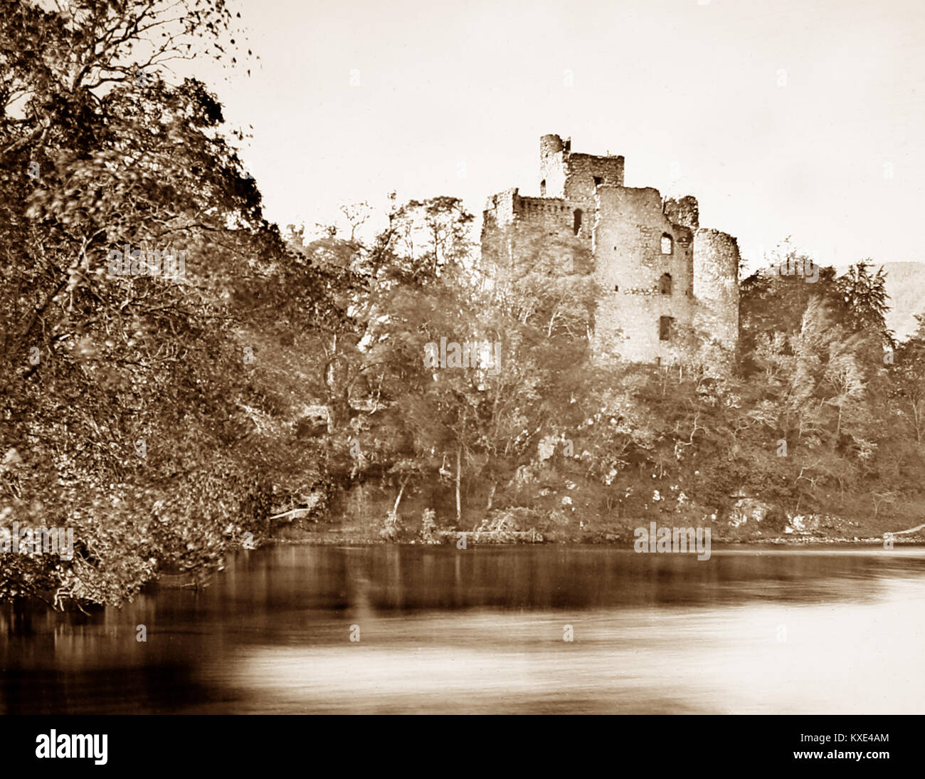 Invergarry Castle, Victorian period Stock Photo - Alamy