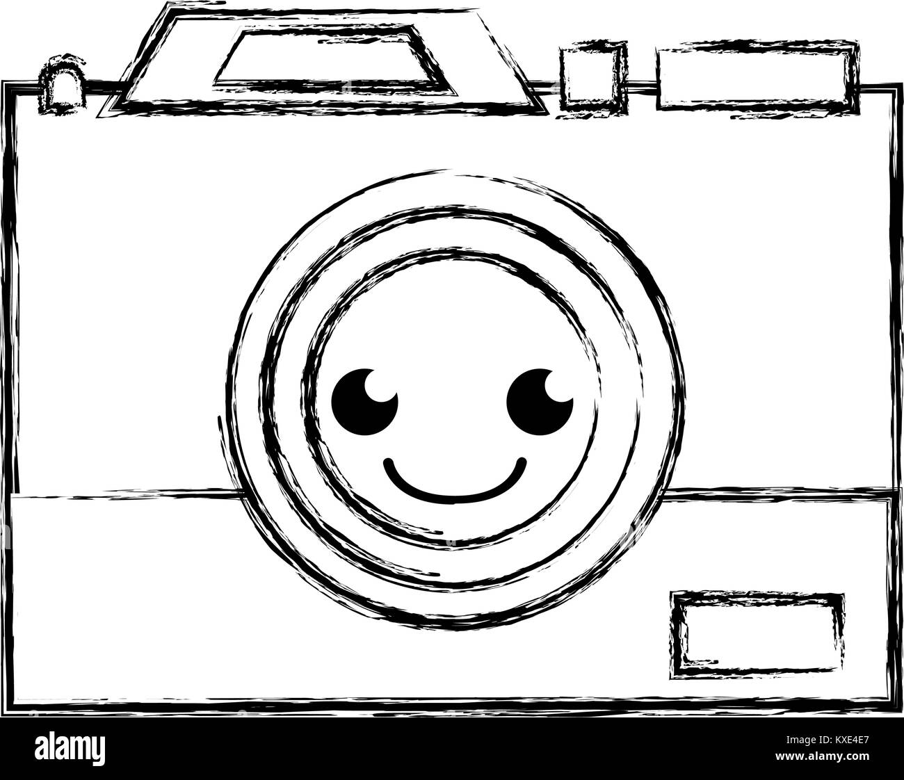 figure happy camera technology kawaii cartoon Stock Vector Image & Art ...