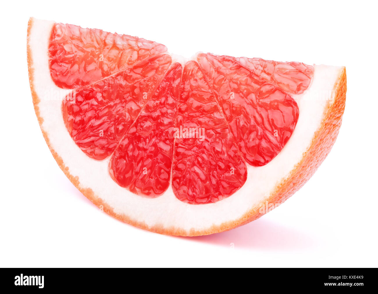 Grapefruit slice isolated Stock Photo - Alamy