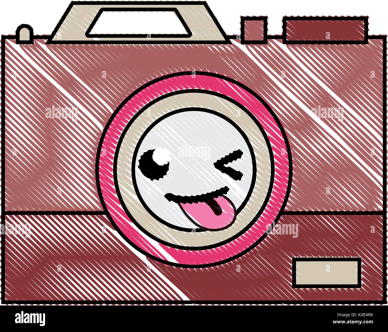grated funny camera technology kawaii cartoon Stock Vector Image & Art ...