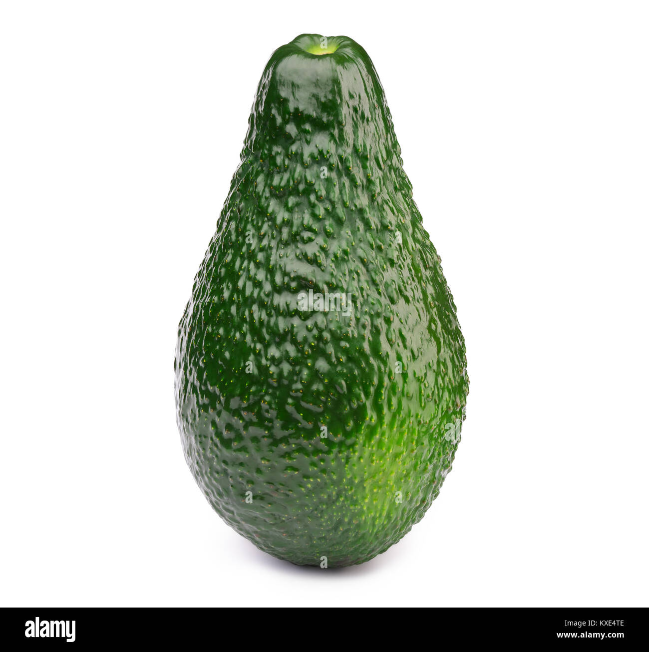 Green avocado isolated on white background, with clipping path Stock ...
