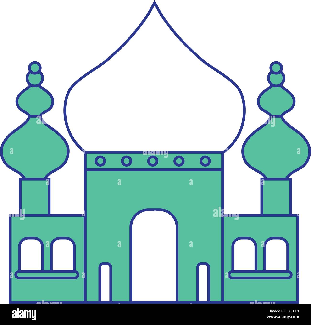 full color taj mahal in india journey vacation Stock Vector Image & Art ...