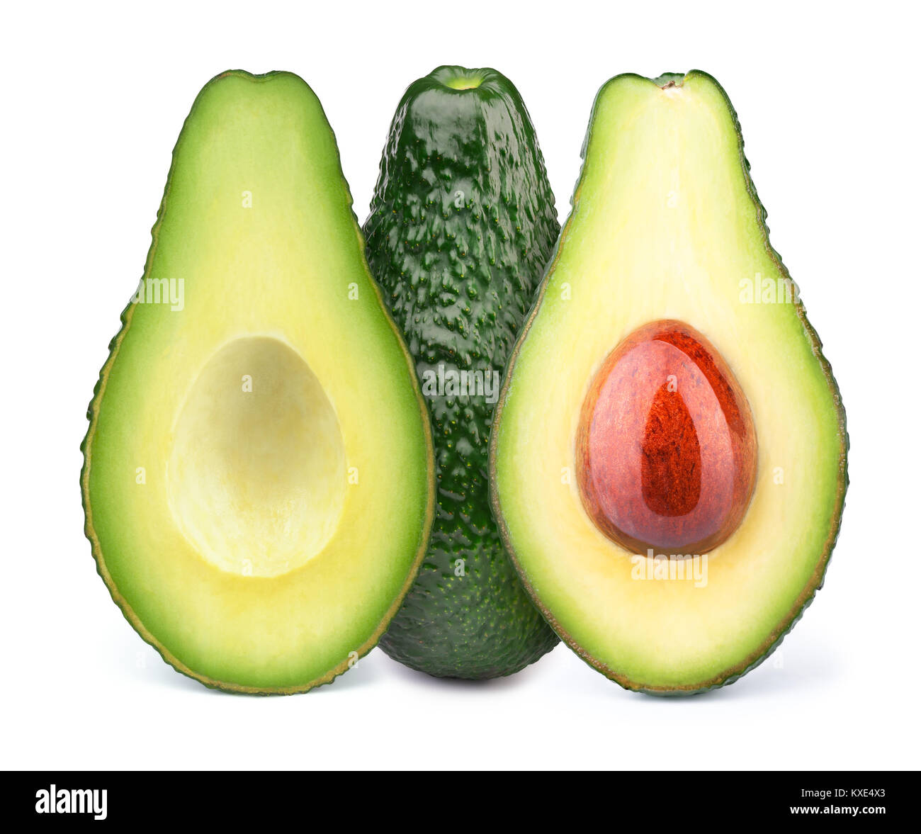 Three avocados isolated Stock Photo - Alamy