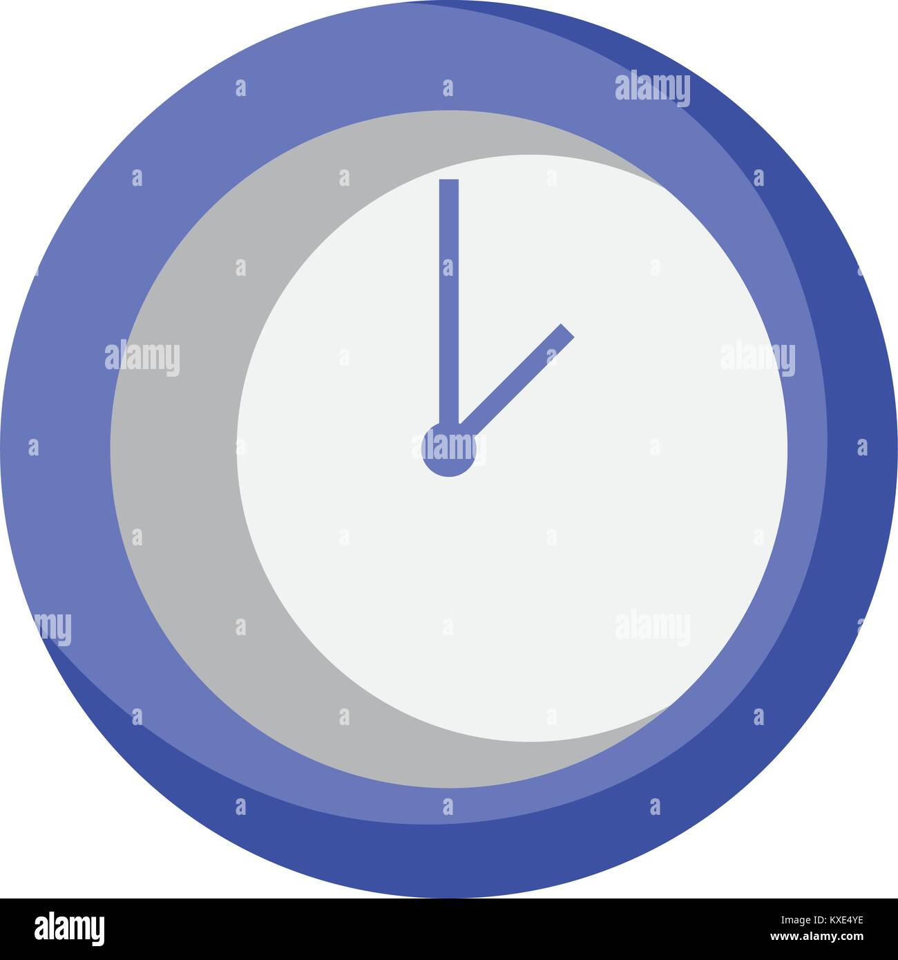 circle wall clock time object Stock Vector Image & Art - Alamy