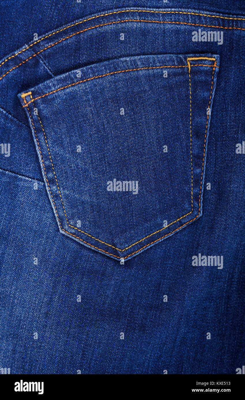 Jeans. The upper part of which illustrates the pocket Stock Photo - Alamy