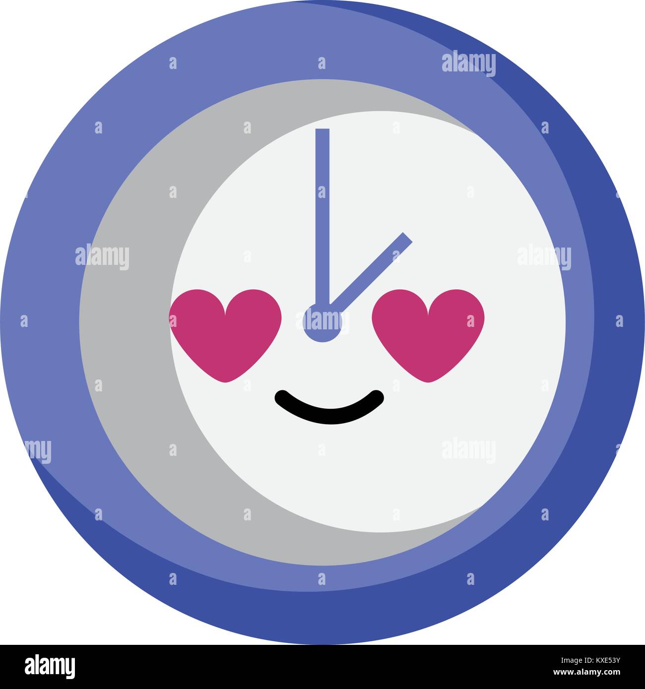 Kawaii cartoon circle face expression hi-res stock photography and ...