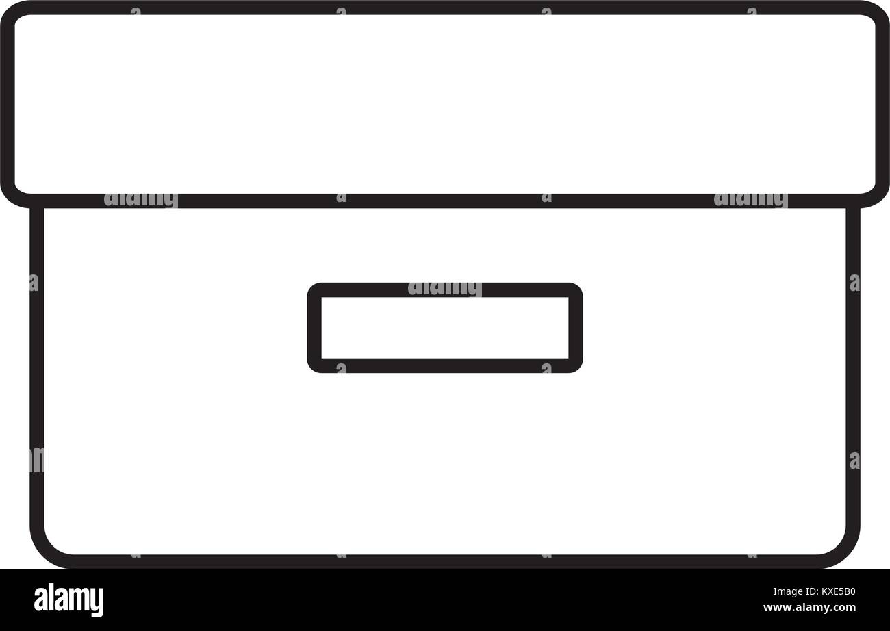 line work box package object design Stock Vector Image & Art - Alamy