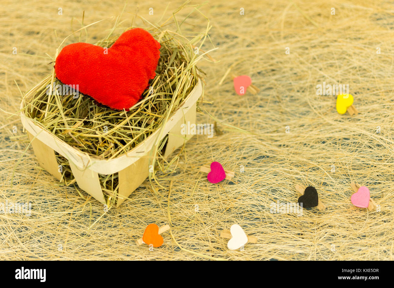 Composition of various hearts. Many little hearts. Day. Composition of ...