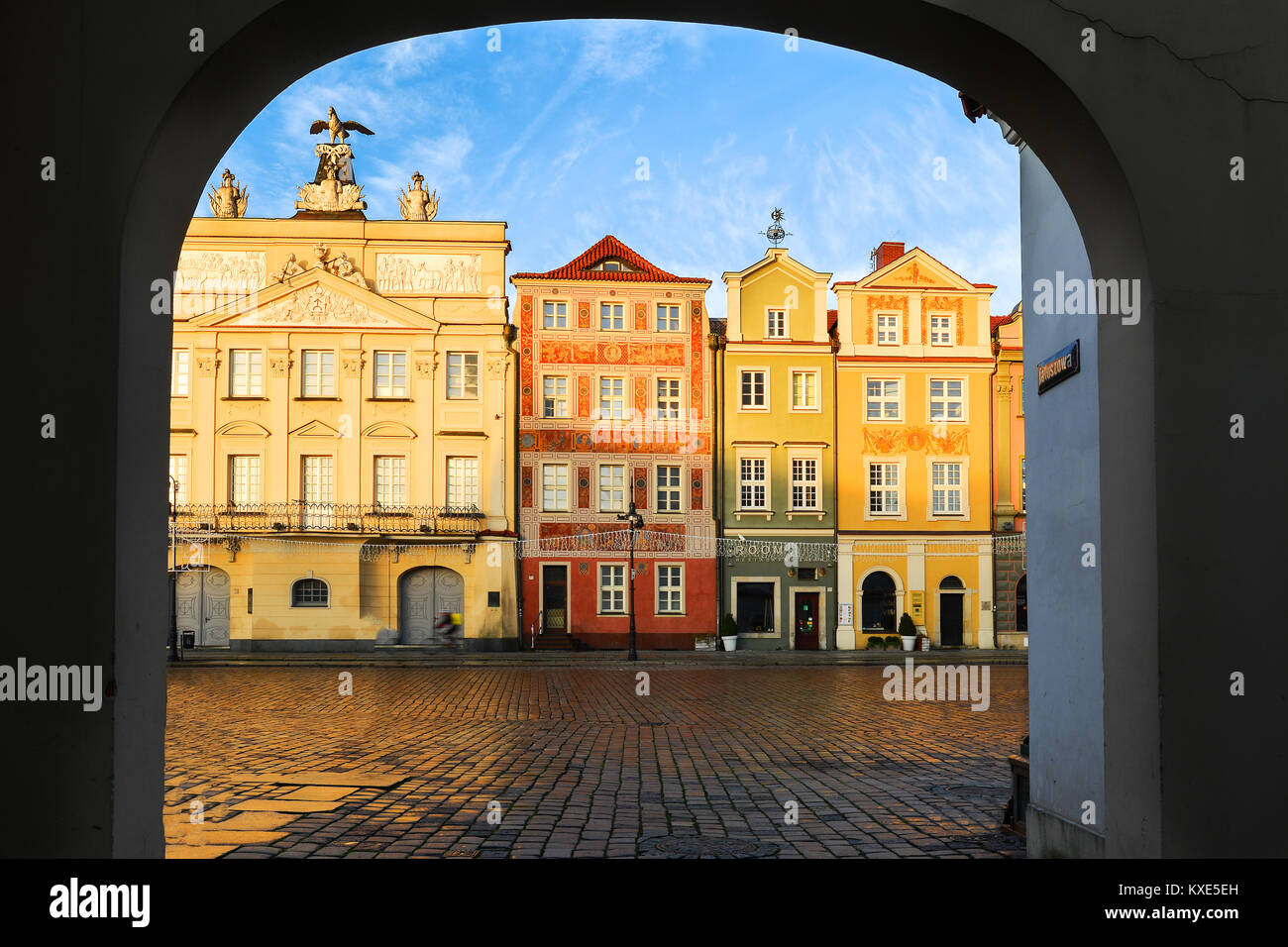 Poznan Poland On Renaissance Town Hall In The Old Square High ...