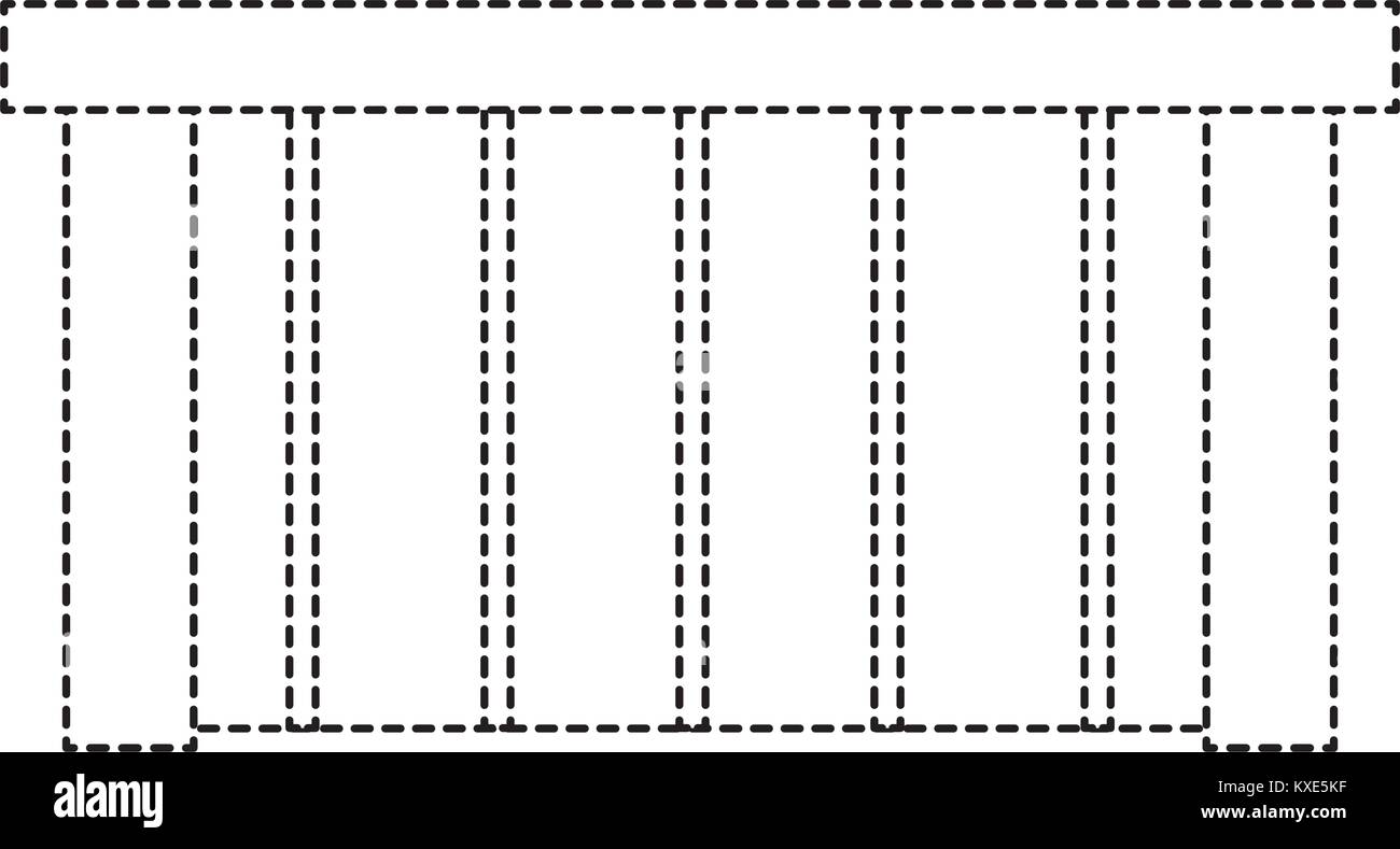 dotted shape office wood desk object design Stock Vector Image & Art ...