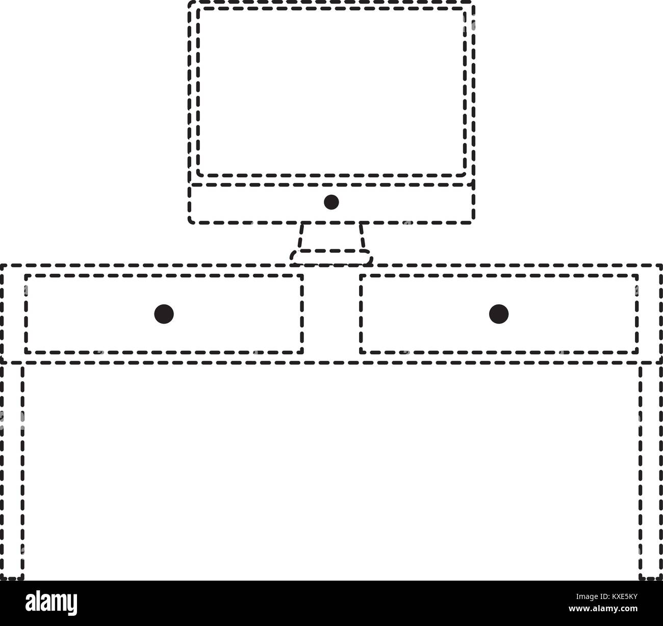 Dotted shape screen computer hi-res stock photography and images - Alamy