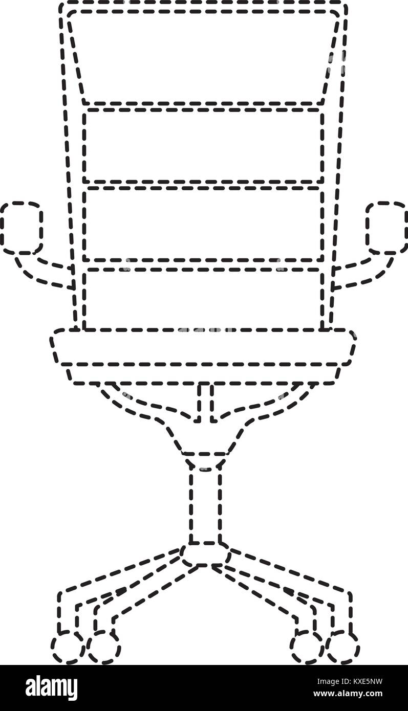 dotted shape chair office style object design Stock Vector Image & Art ...