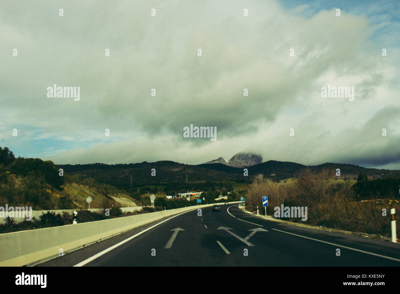 Route. Road in Spain. Spanish mountain landscape. Picture taken – 7 ...