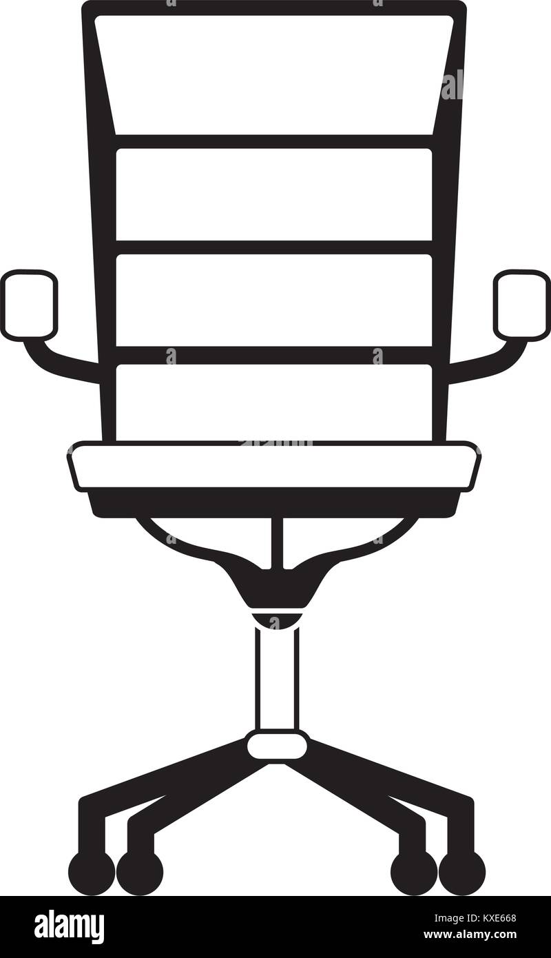 contour chair office style object design Stock Vector Image & Art - Alamy