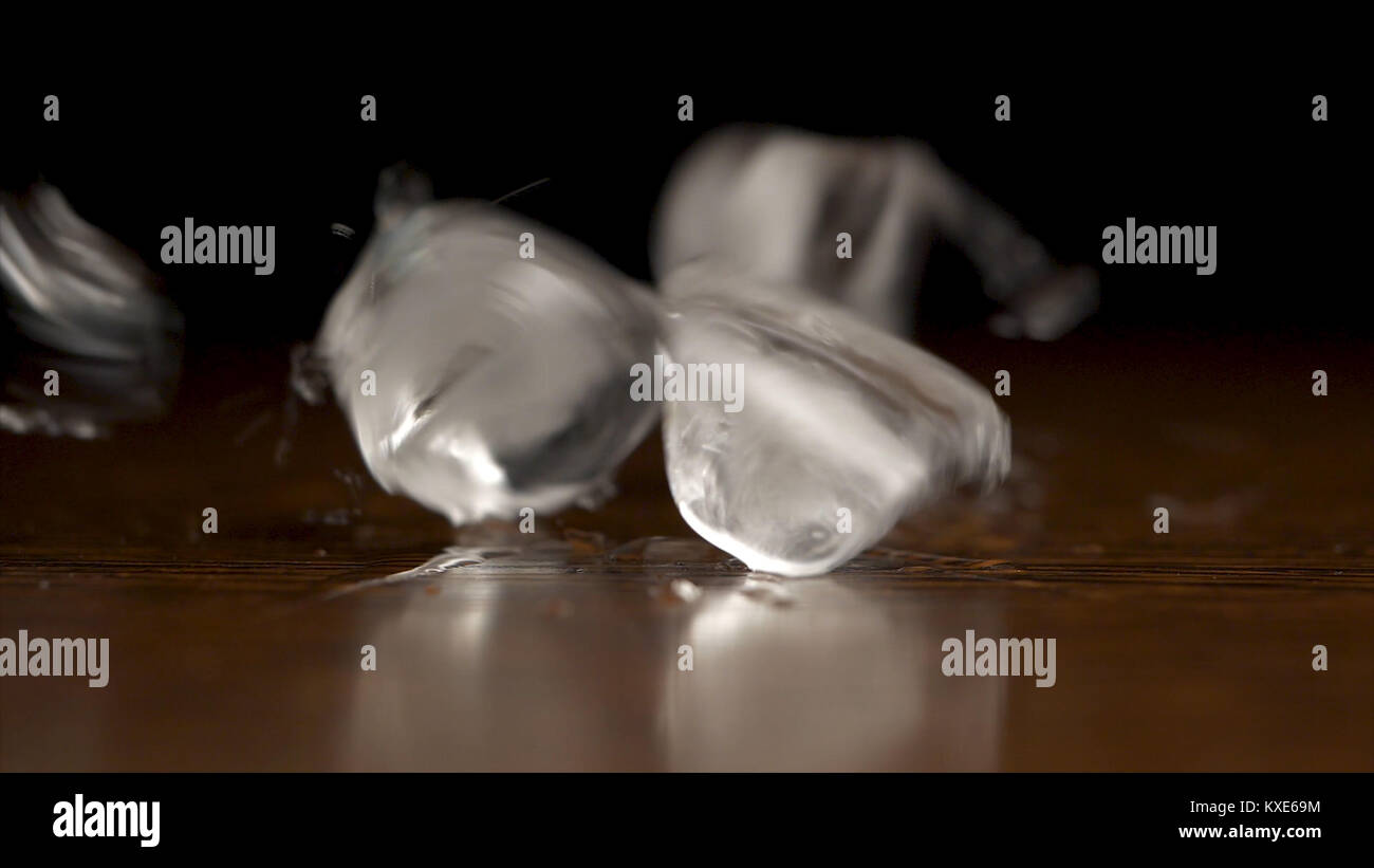 Falling ice cubes on black hi-res stock photography and images - Alamy