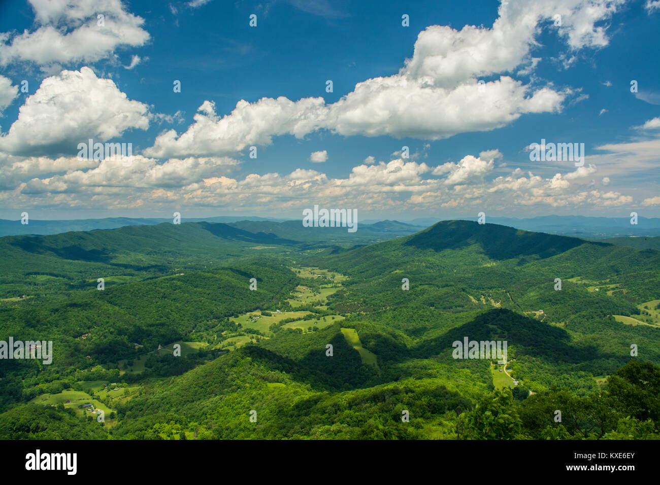 McAfee's Knob Overlook Hiking Stock Photo - Alamy