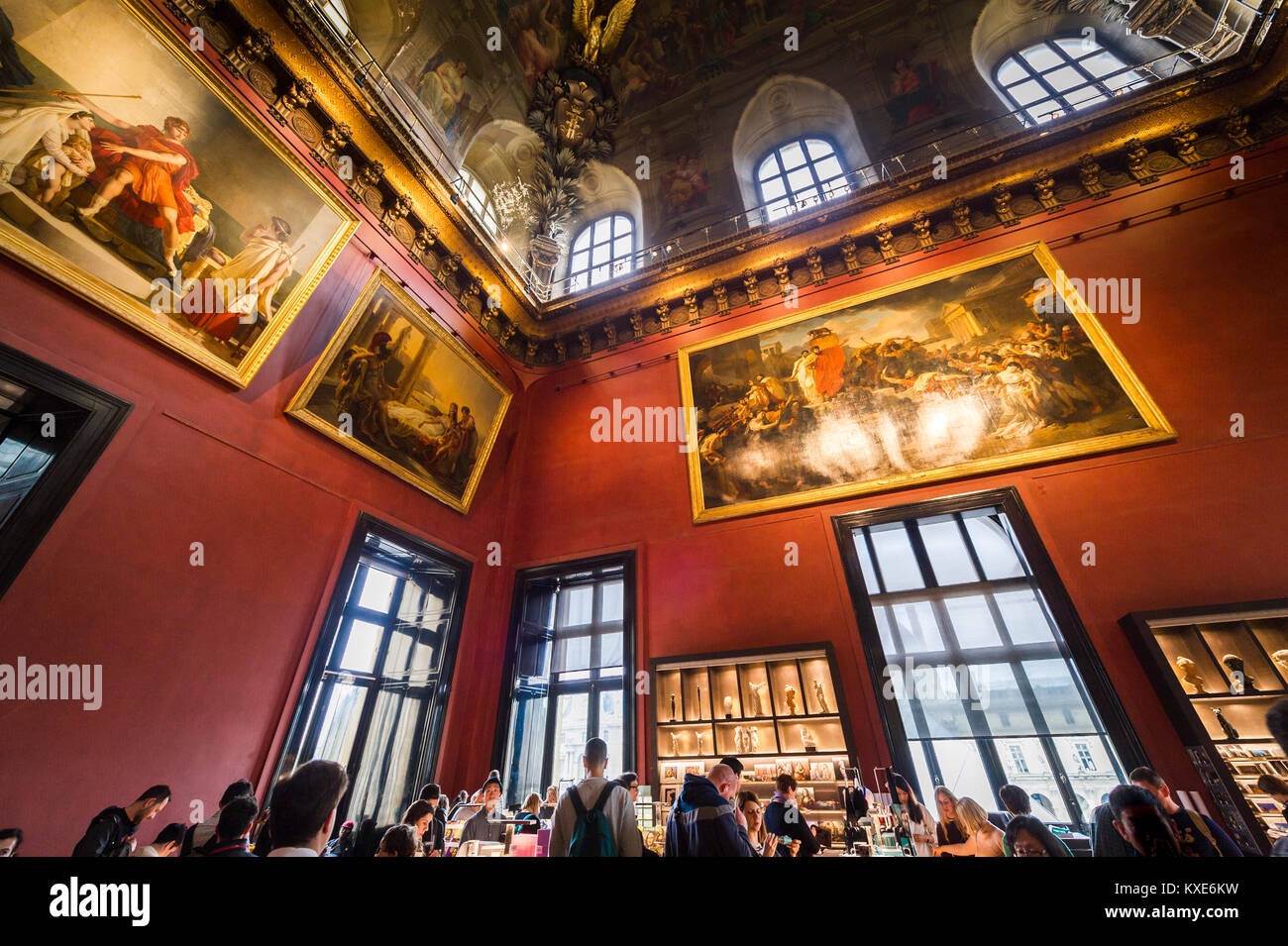 Louvre gift shop Stock Photo - Alamy