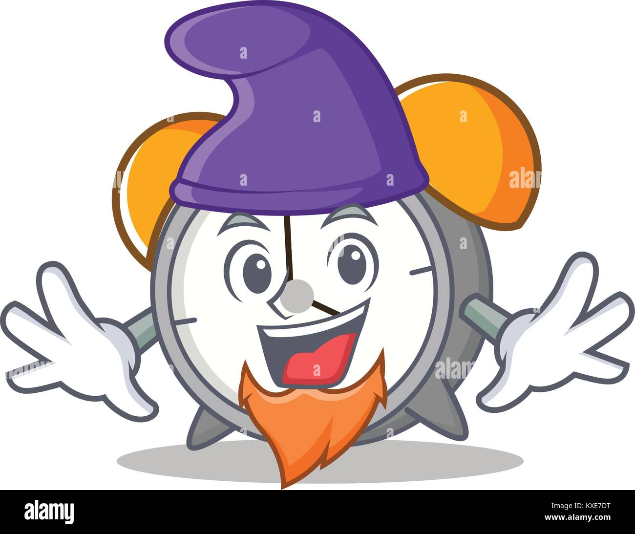 Elf alarm clock character cartoon Stock Vector Image & Art - Alamy
