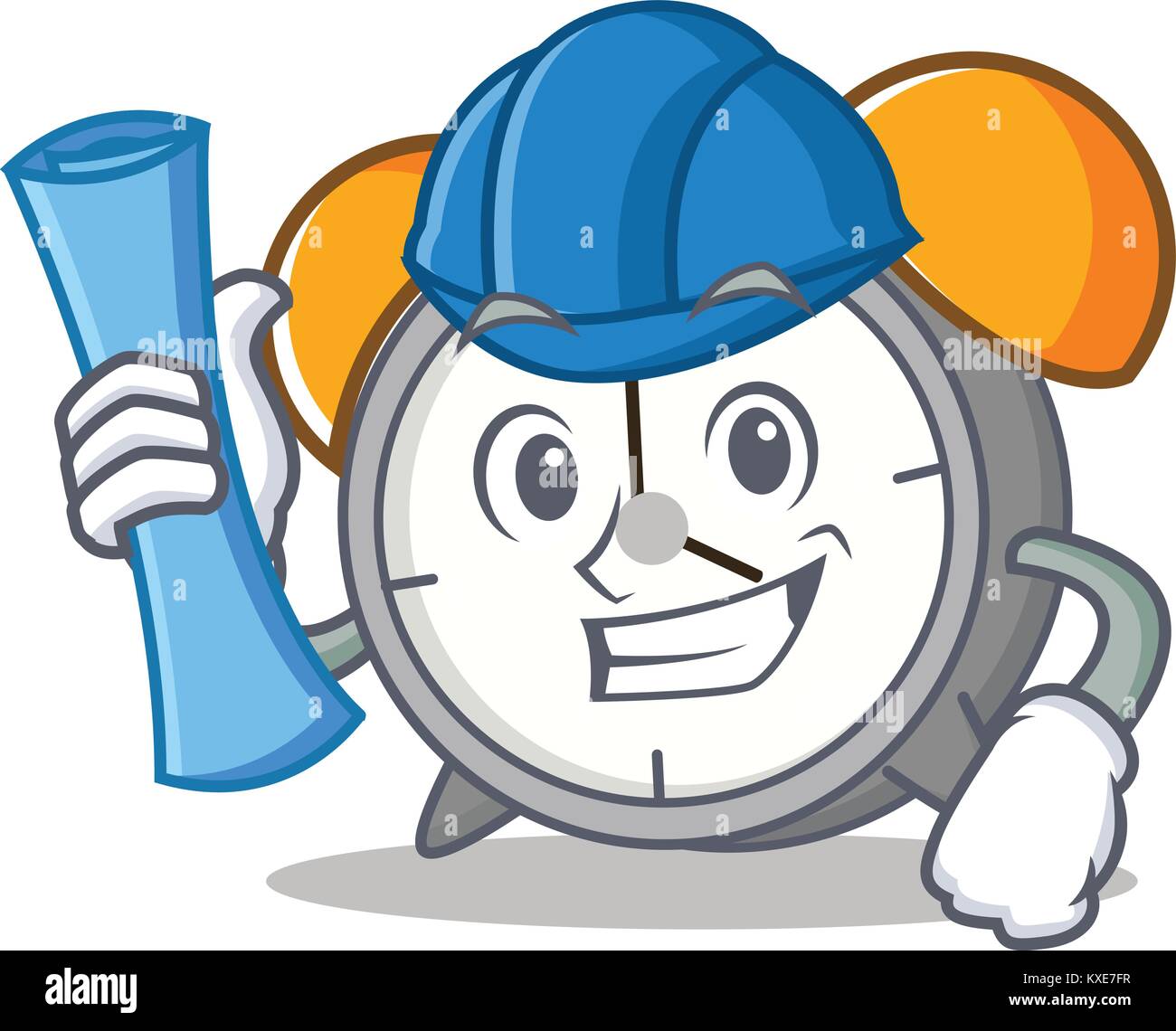 Building with clock face Stock Vector Images - Alamy