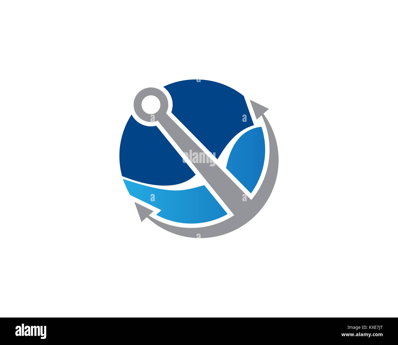 is a symbol that symbolizes marine, transportation or travel Stock ...