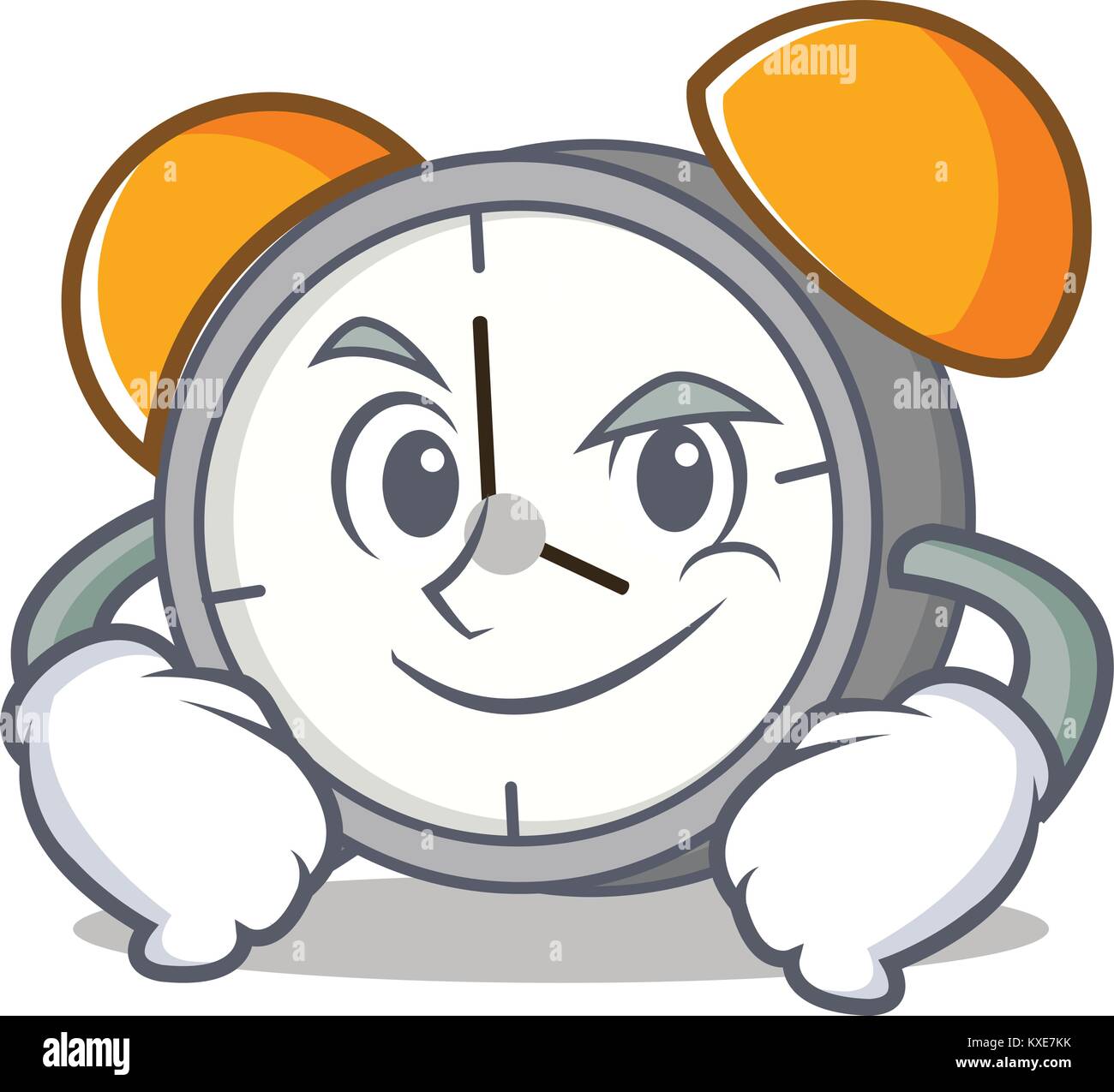 Alarm clock smiley face Stock Vector Images - Alamy