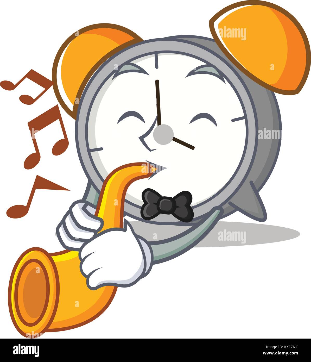 Wityh trumpet alarm clock mascot cartoon Stock Vector Image & Art - Alamy