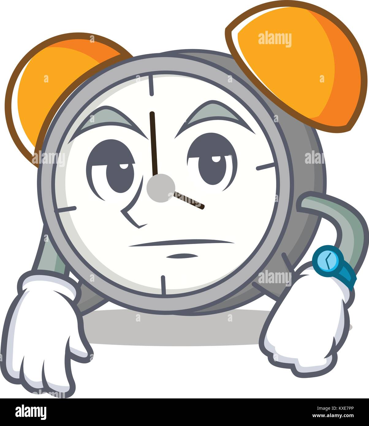 Waiting alarm clock mascot cartoon Stock Vector Image & Art - Alamy