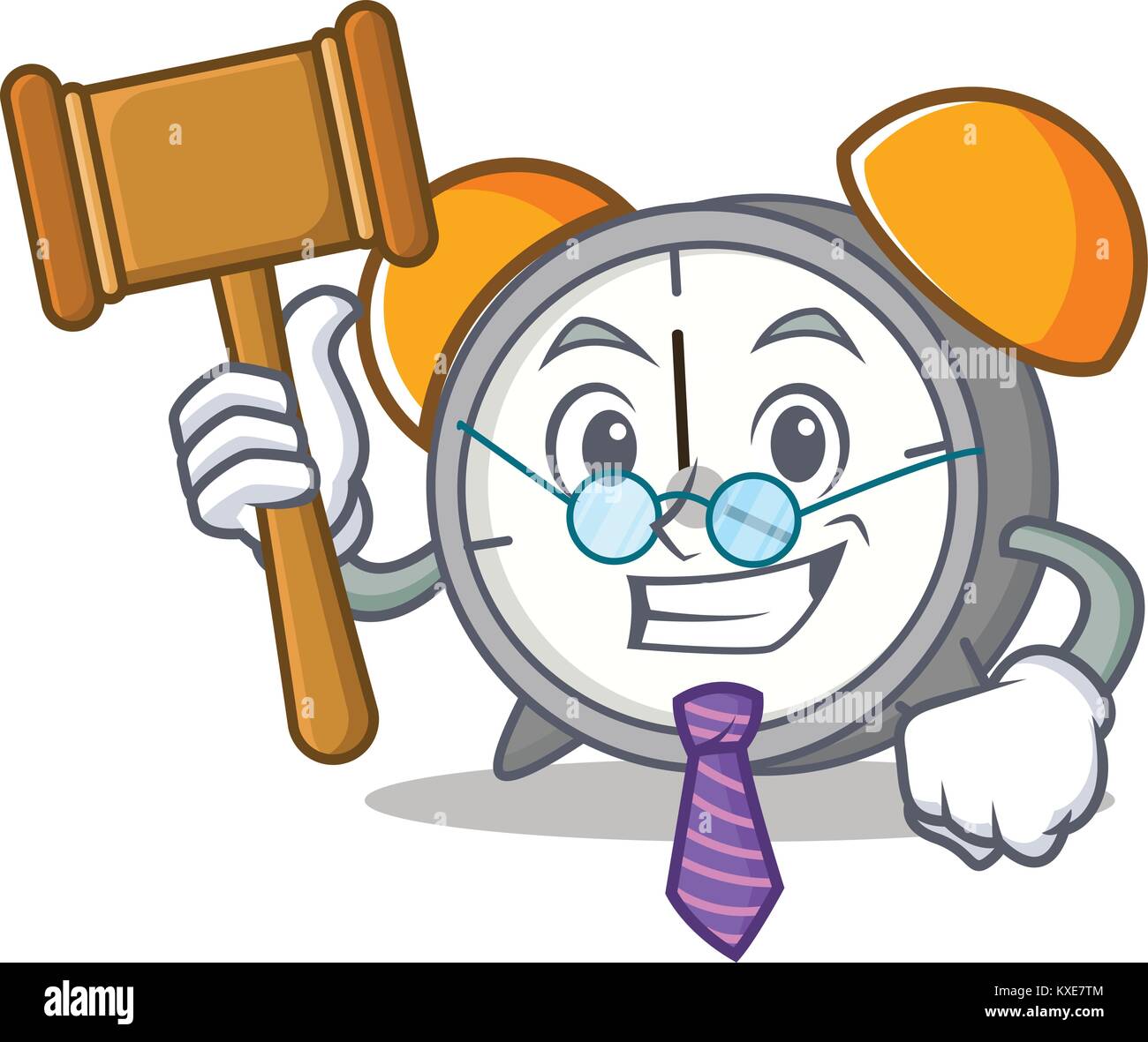 Judge hammer clock hi-res stock photography and images - Alamy