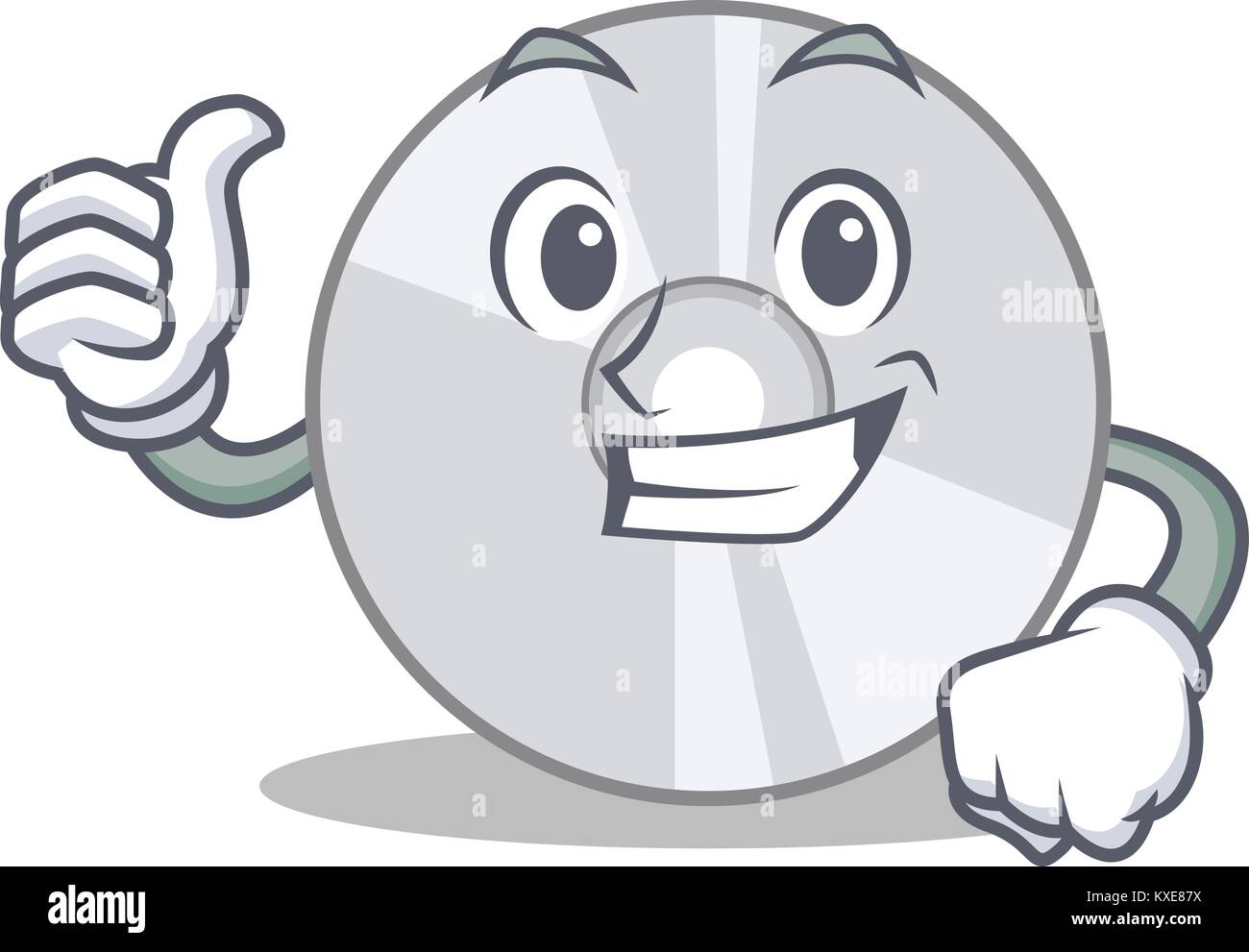 Thumbs up CD character cartoon style Stock Vector Image & Art - Alamy