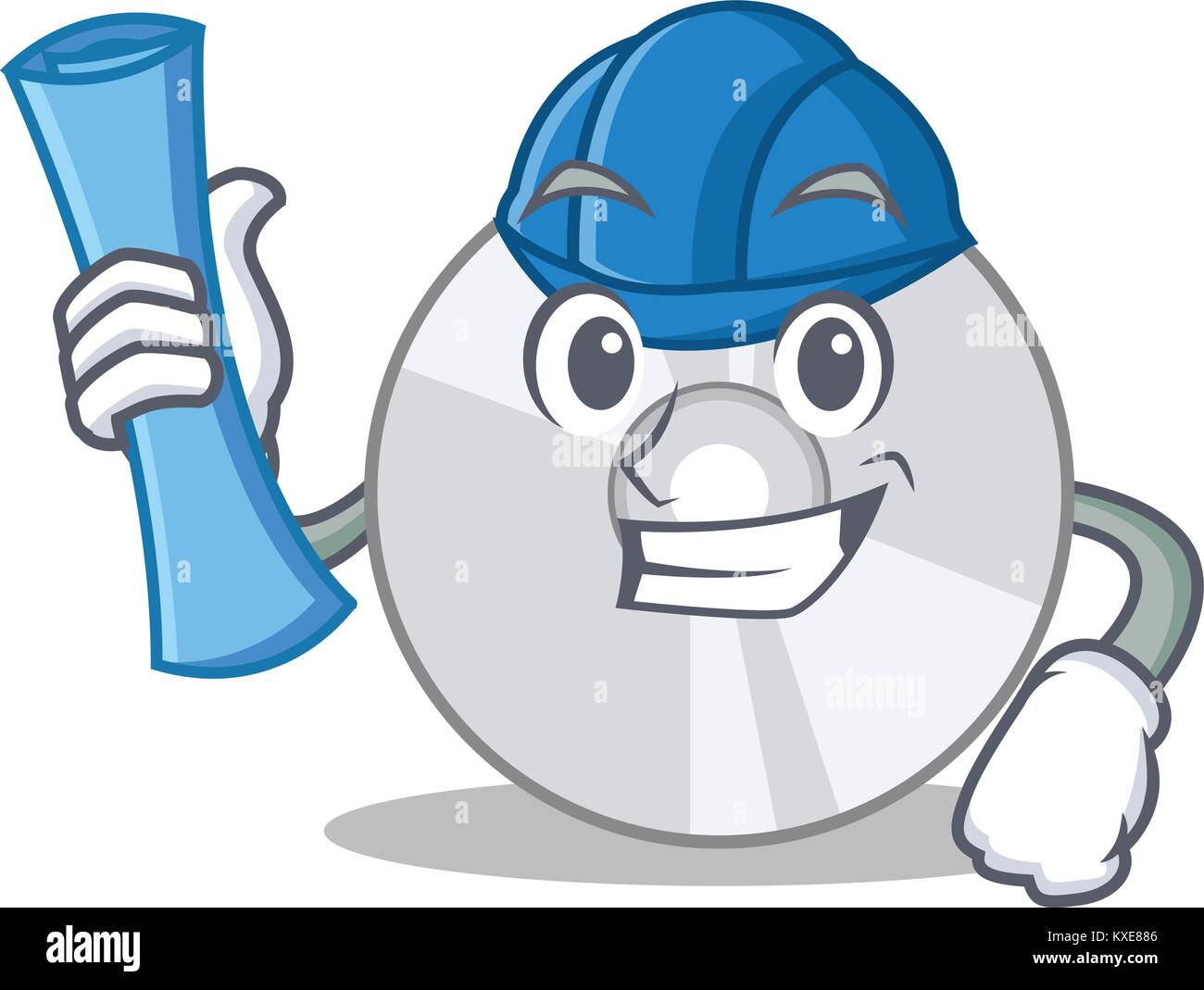 Architect CD character cartoon style Stock Vector Image & Art - Alamy