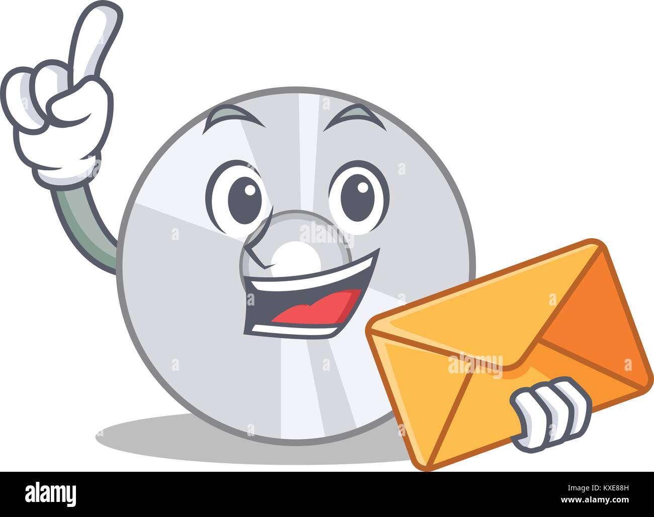 With envelope CD character cartoon style Stock Vector Image & Art - Alamy