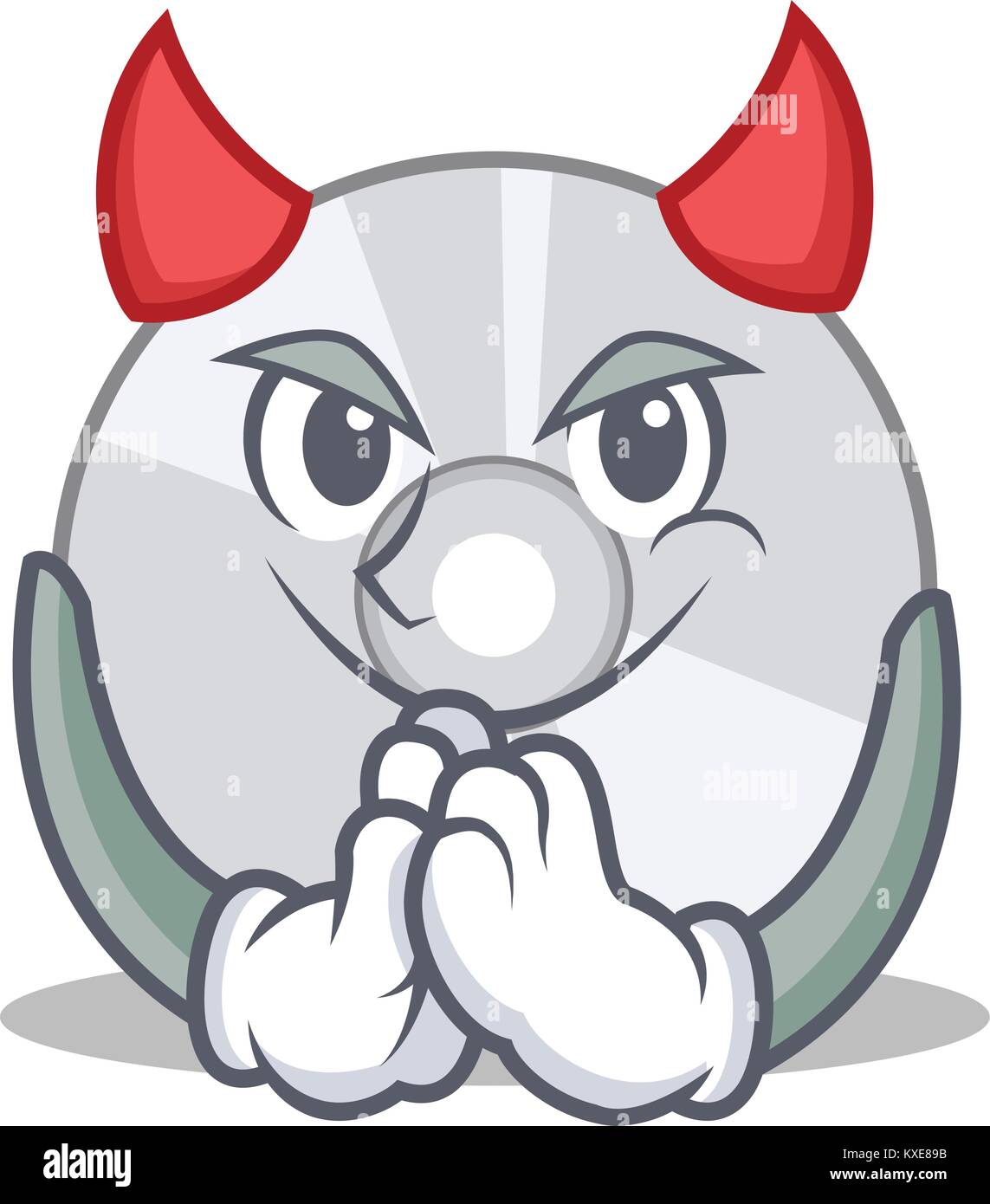 Devil CD mascot cartoon style Stock Vector Image & Art - Alamy