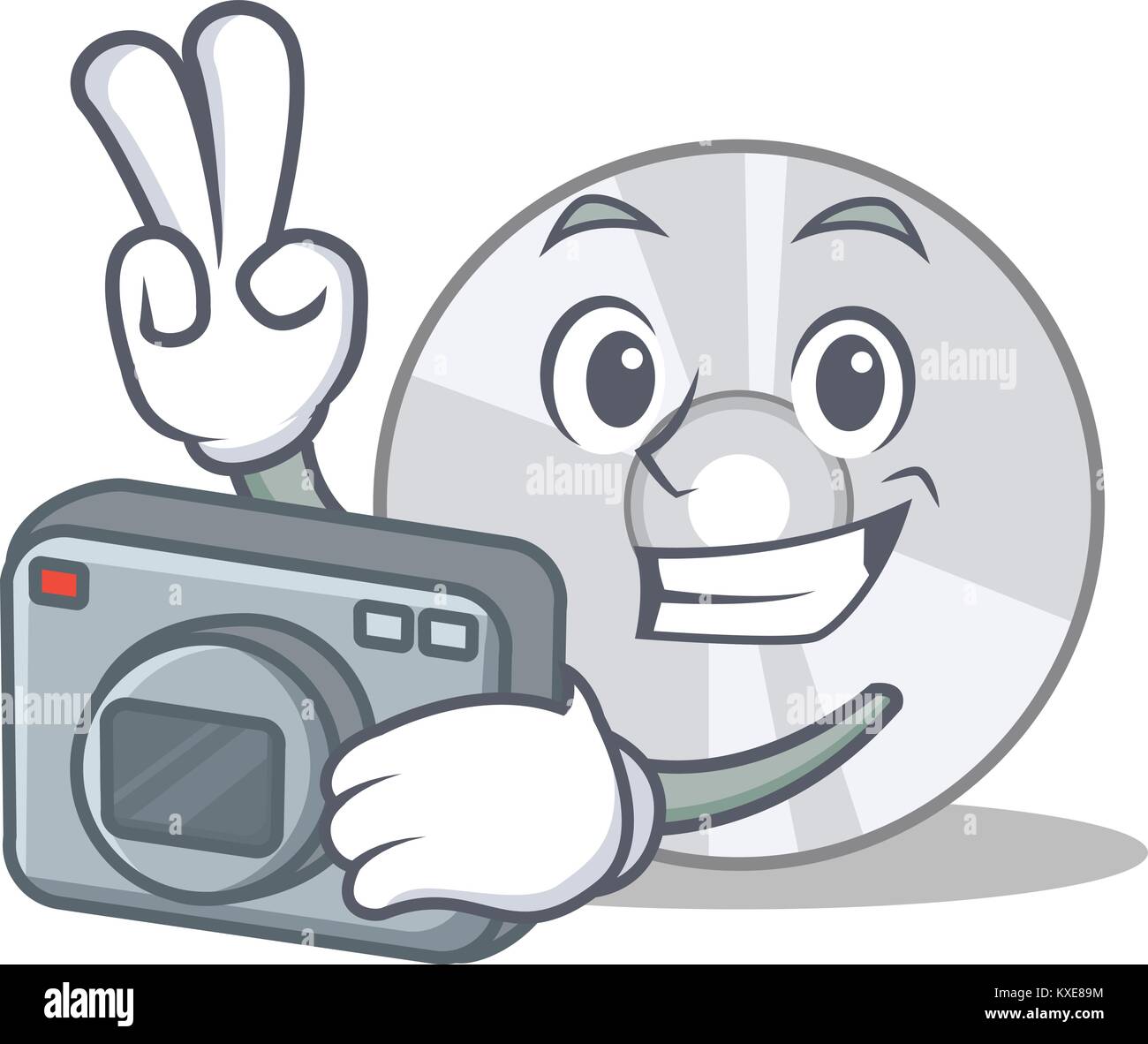 Photographer CD mascot cartoon style Stock Vector Image & Art - Alamy