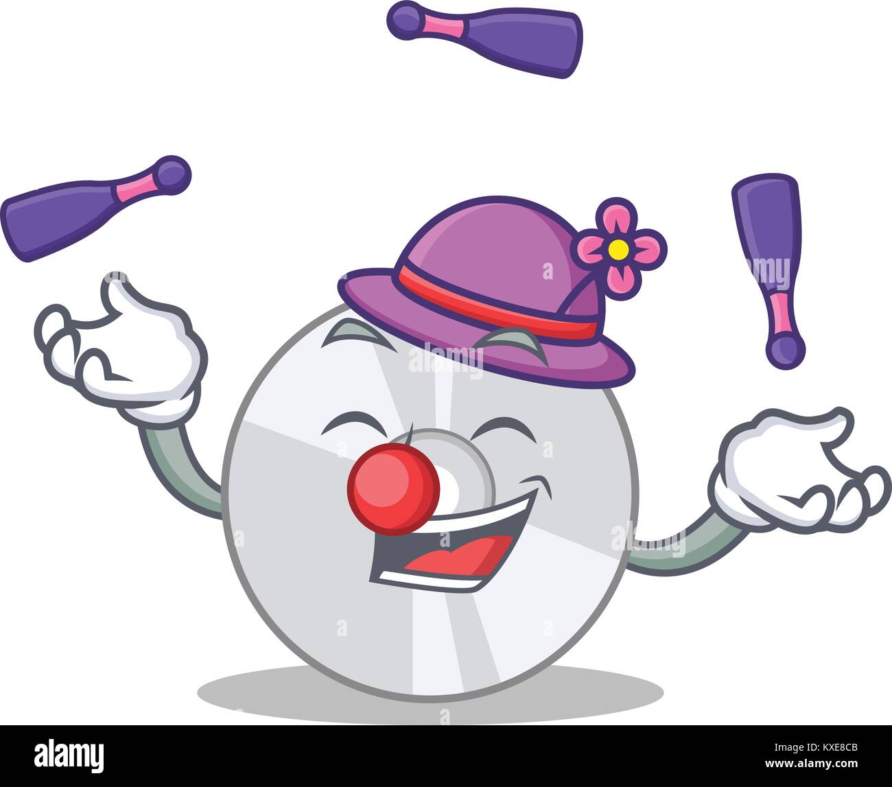 Juggling CD mascot cartoon style Stock Vector Image & Art - Alamy