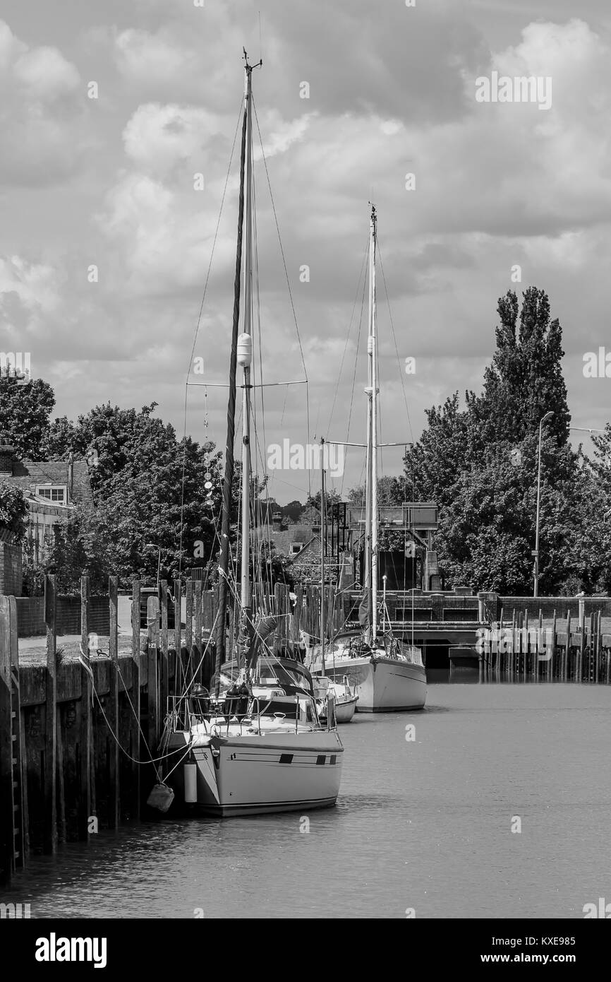 Moored summer Black and White Stock Photos & Images - Alamy