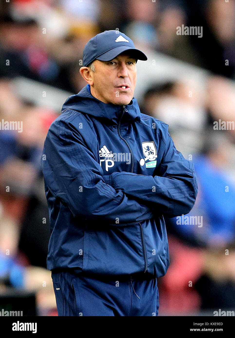 Middlesbrough manager Tony Pulis Stock Photo - Alamy