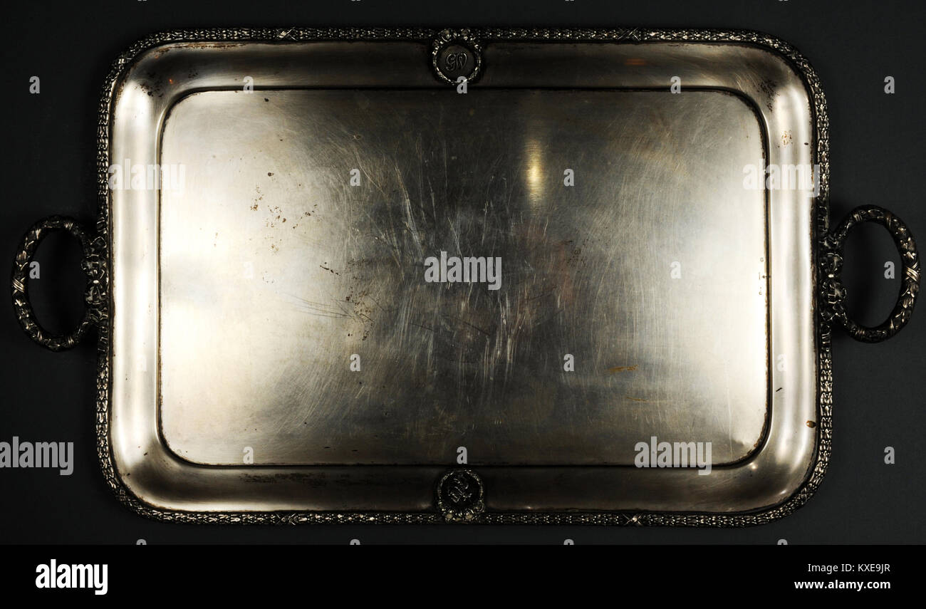 Isolated Metal tray Stock Photo - Alamy