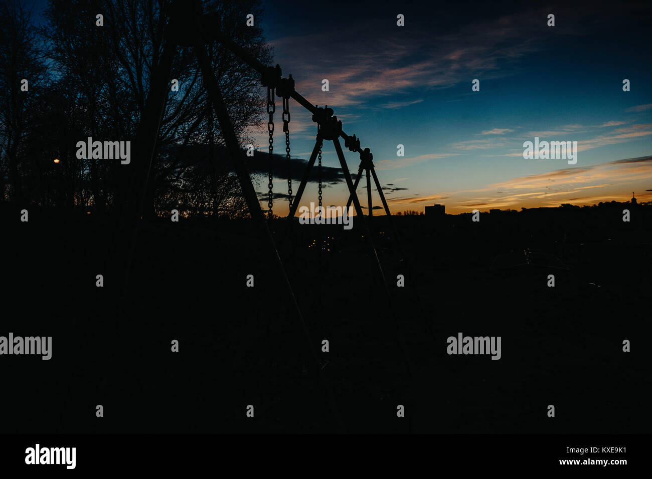 Southside of Glasgow at Sunset, Glasgow, Scotland Stock Photo - Alamy