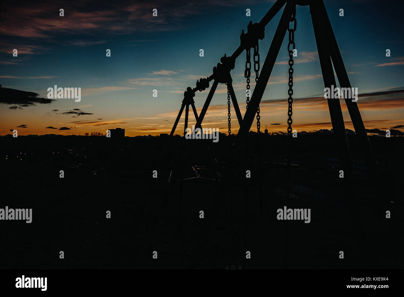 Southside of Glasgow at Sunset, Glasgow, Scotland Stock Photo - Alamy